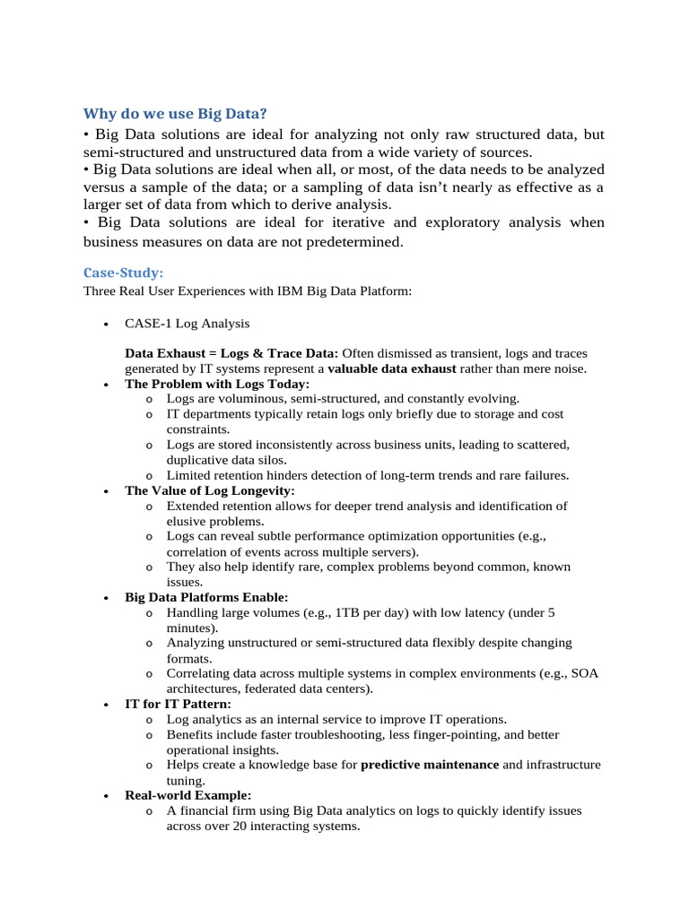 Case Study of Big Data Solution | PDF | Big Data | Analytics
