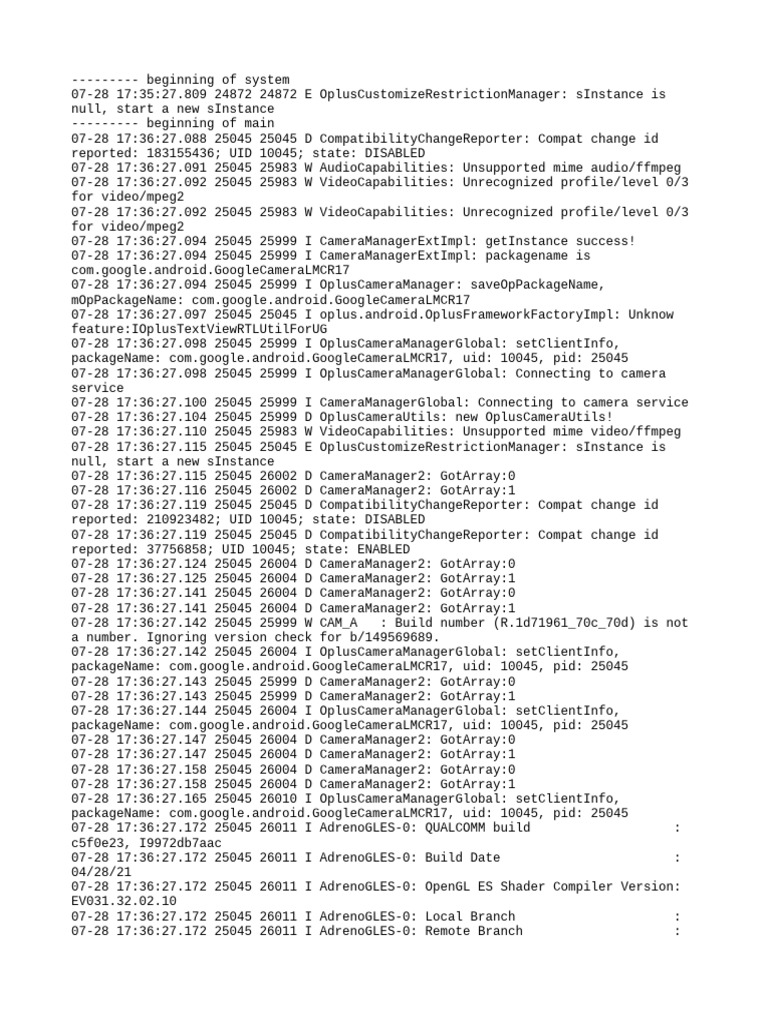 Log Cat 1753698987026 | PDF | Computer Architecture | Computer Engineering