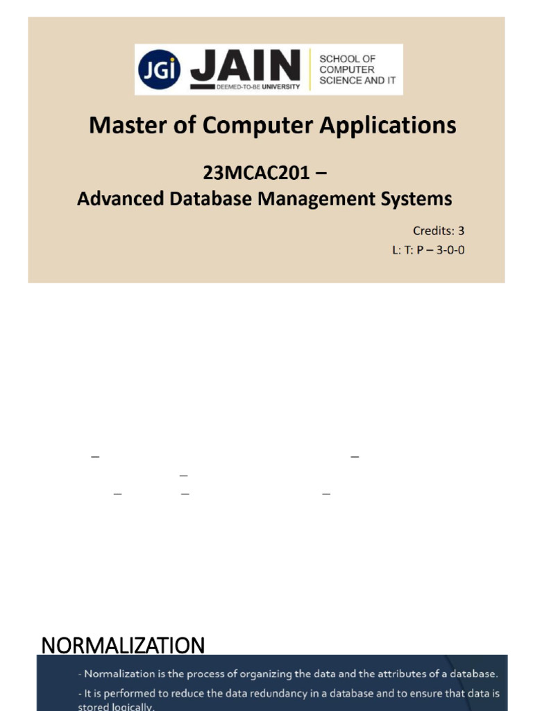 PL/SQL Normalization & Stored Procedures Guide | PDF