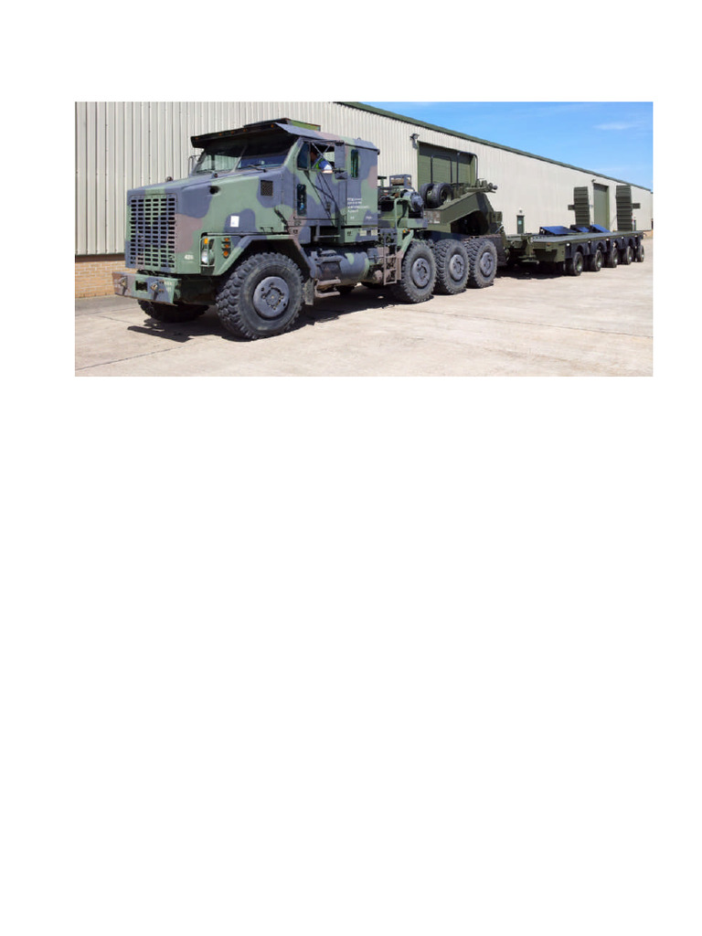 M1070-M1000 Heavy Equipment Transporter System | PDF | Vehicles | Land Vehicles