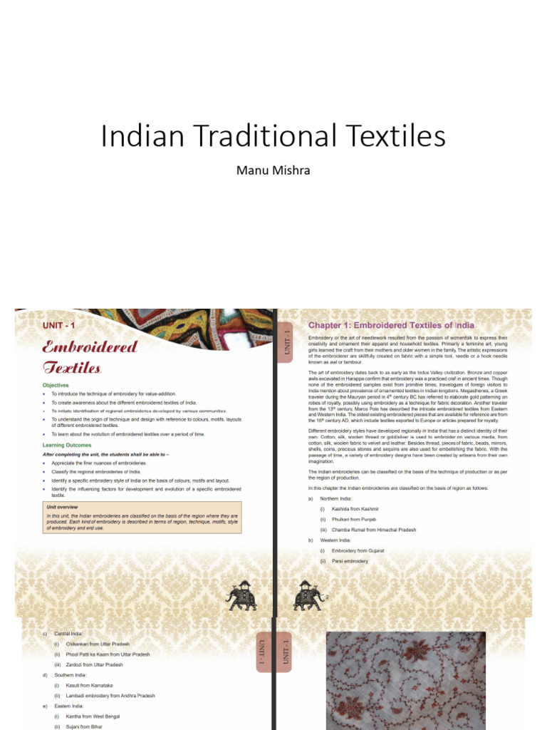 Indian Traditional Textiles PDF | PDF