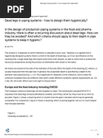 Dead Legs in Pharmaceutical Water Systems | PDF | Pipe (Fluid ...