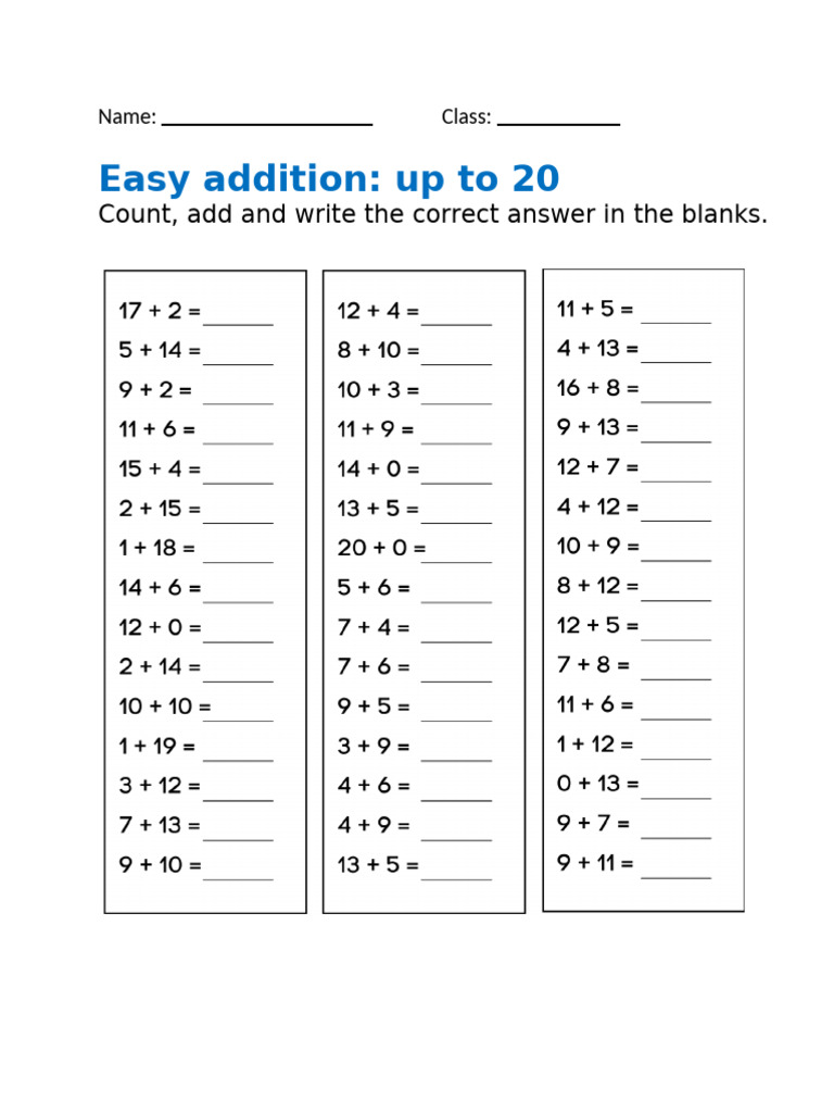 Kindergarten Practice Math | PDF