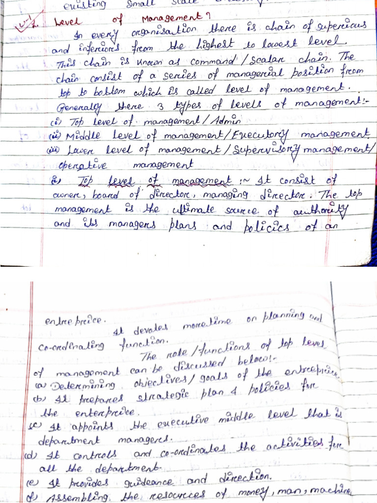 Level of Management | PDF