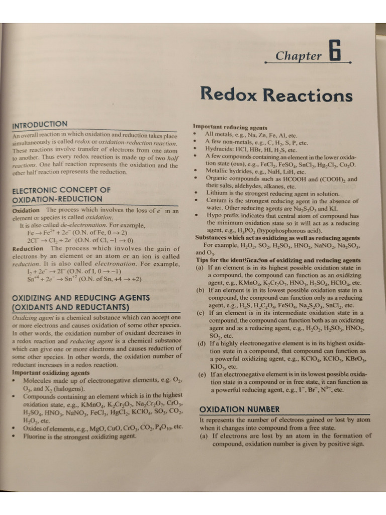 redox reaction | PDF
