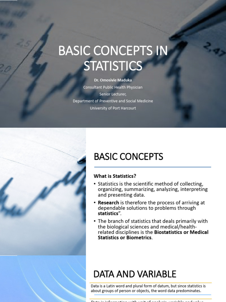 Basics and Descriptive Statistics | PDF | Statistics | Variance