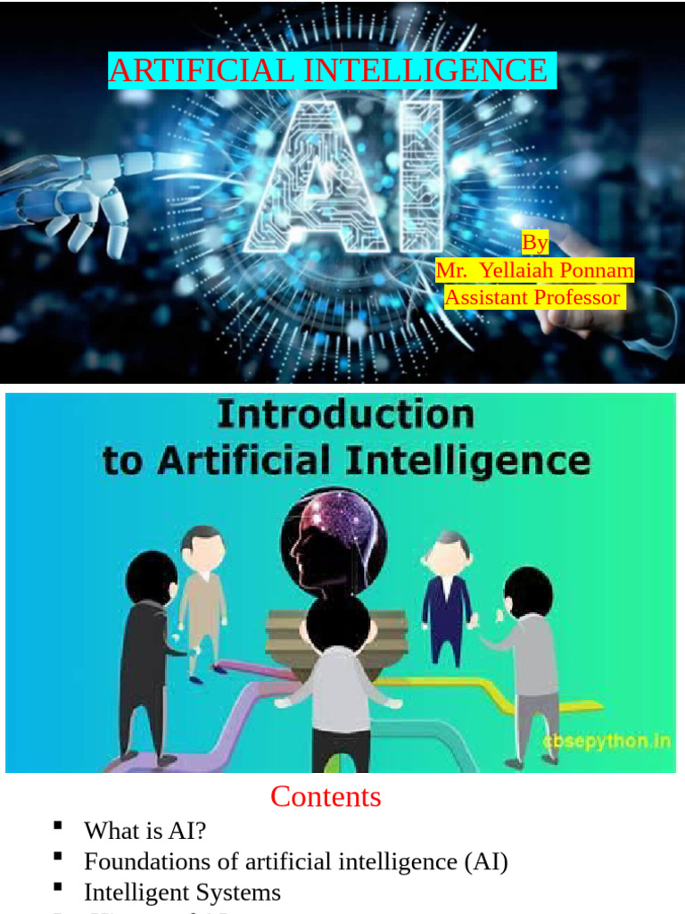 AI Unit-1 | PDF | Artificial Intelligence | Intelligence (AI) & Semantics