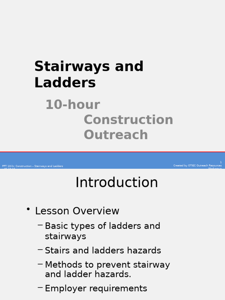 Construction Stairways+and+Ladders PPT v.05.18.15 | PDF | Stairs ...