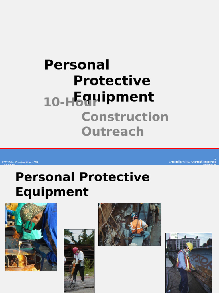 PPE Training for Construction Workers | PDF | Personal Protective ...