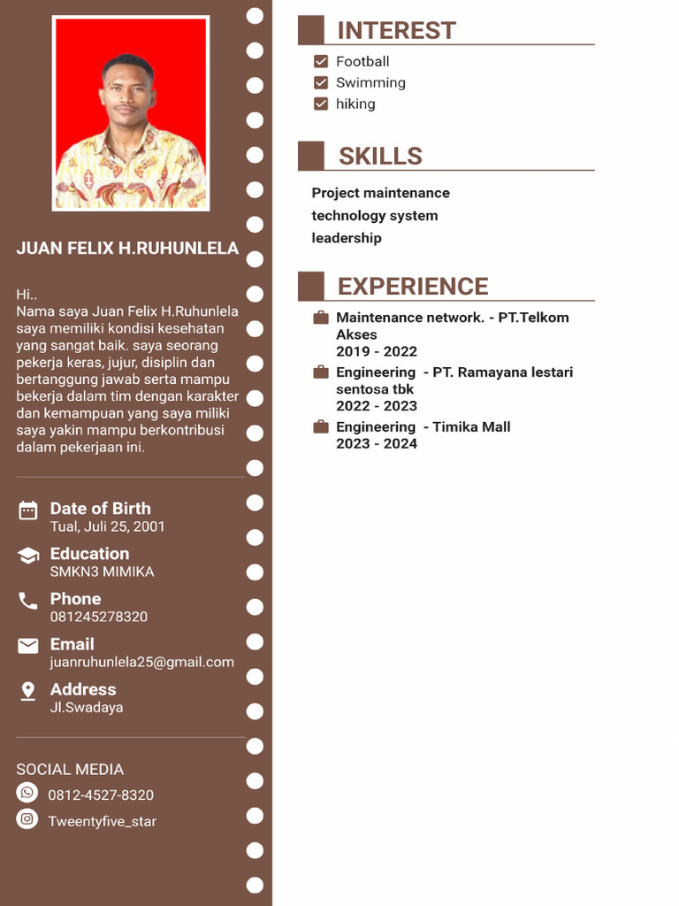 CV - Juan Felix. | PDF