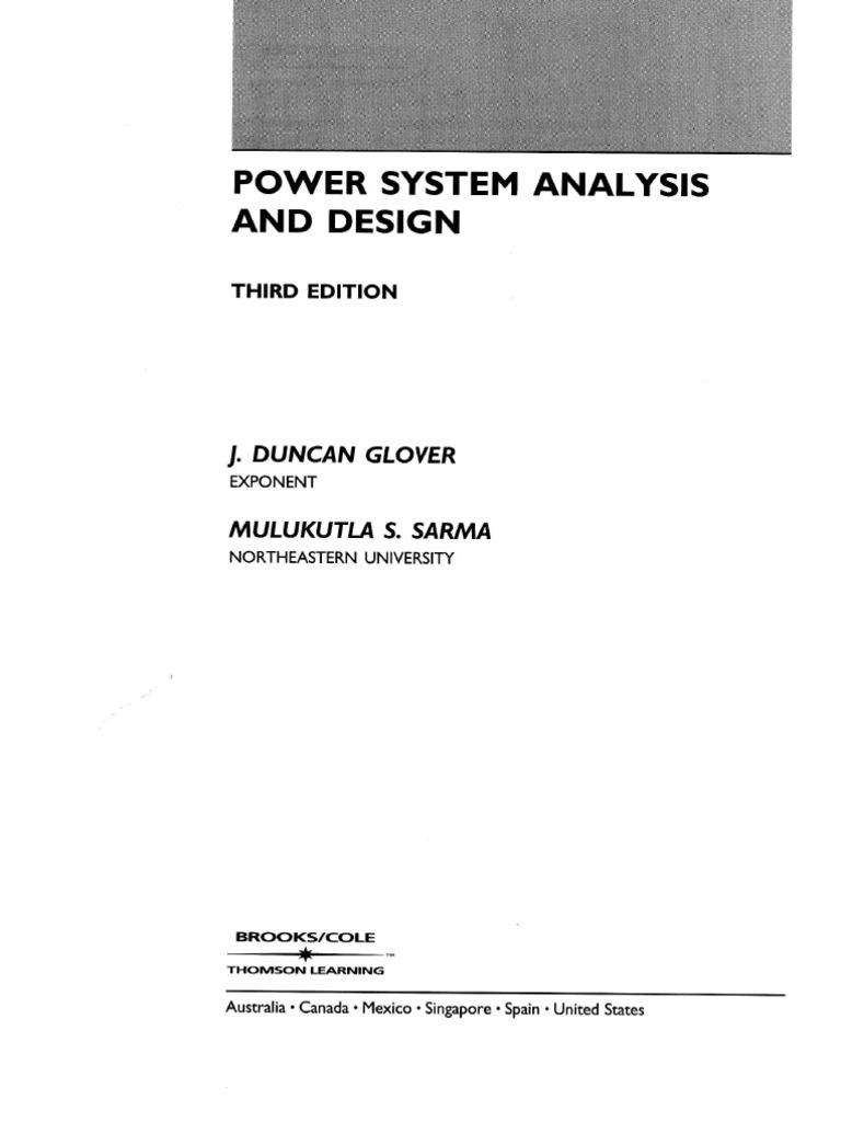 Power System Analysis Anddesign: Third Edition | PDF | Electric Power System | Transformer