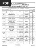 June Exam Invigilation - Timetable - G.E.T 2025 | PDF