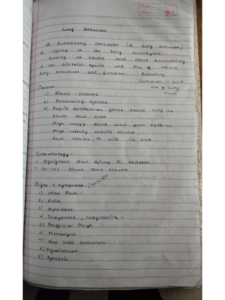 Lung Contusion | PDF