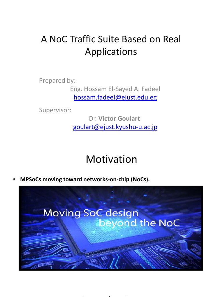 1 A NoC Traffic Suite Based On Real Applications | PDF | Benchmarking ...