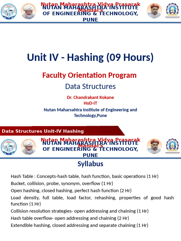 Hashing Techniques and Collision Resolution | PDF | Computer Data ...