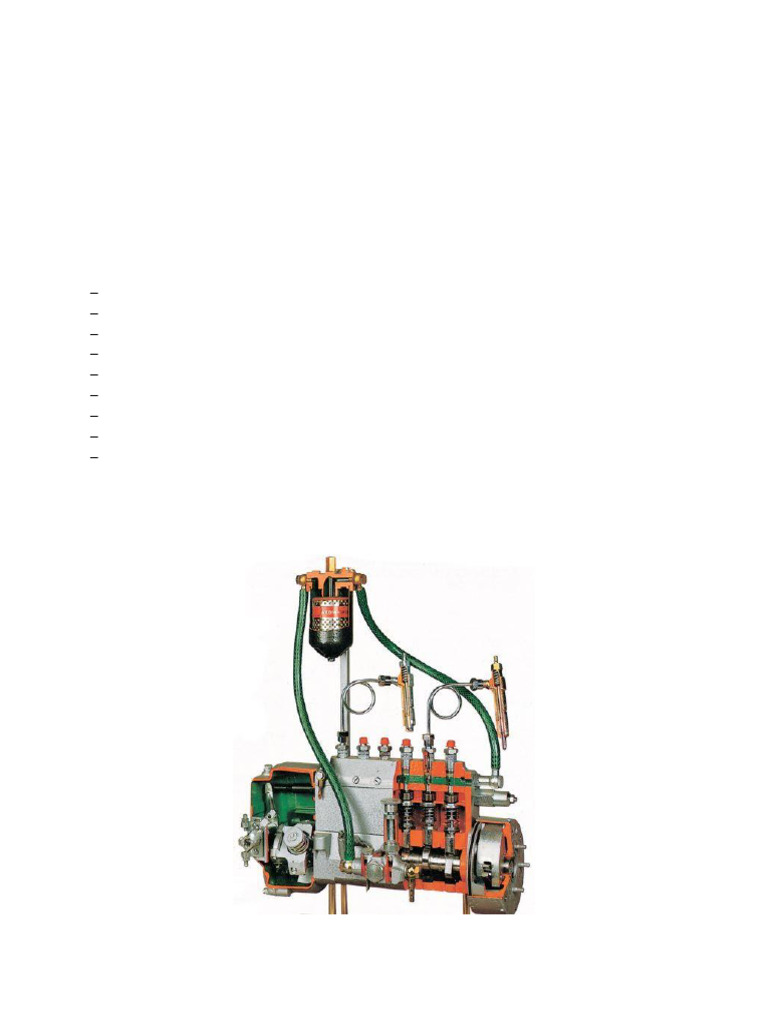 Diesel Fuel Injection Pump Overview | PDF | Diesel Engine | Fuel Injection