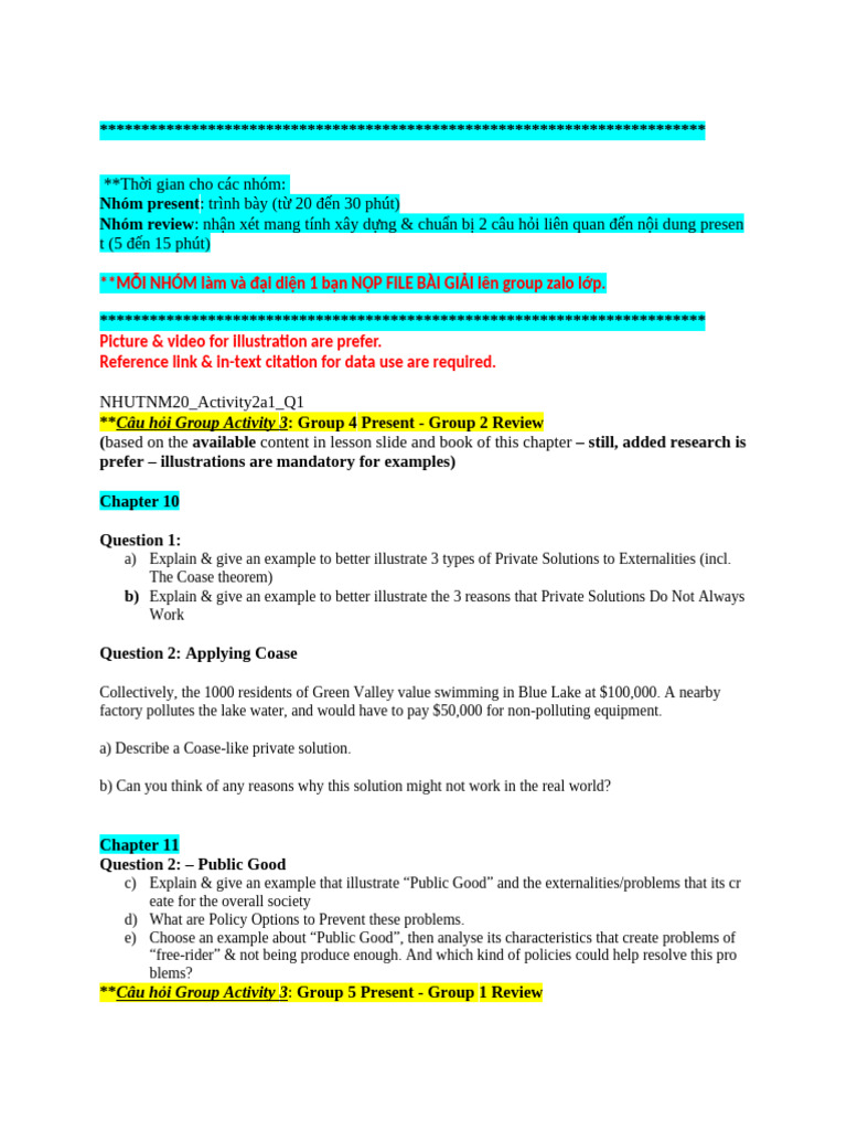 ECO111 - Activity 3b - Group Present 4,5,6 & Review 3,1,2 | PDF ...