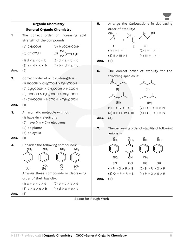 General Organic Chemistry - (GOC) | PDF