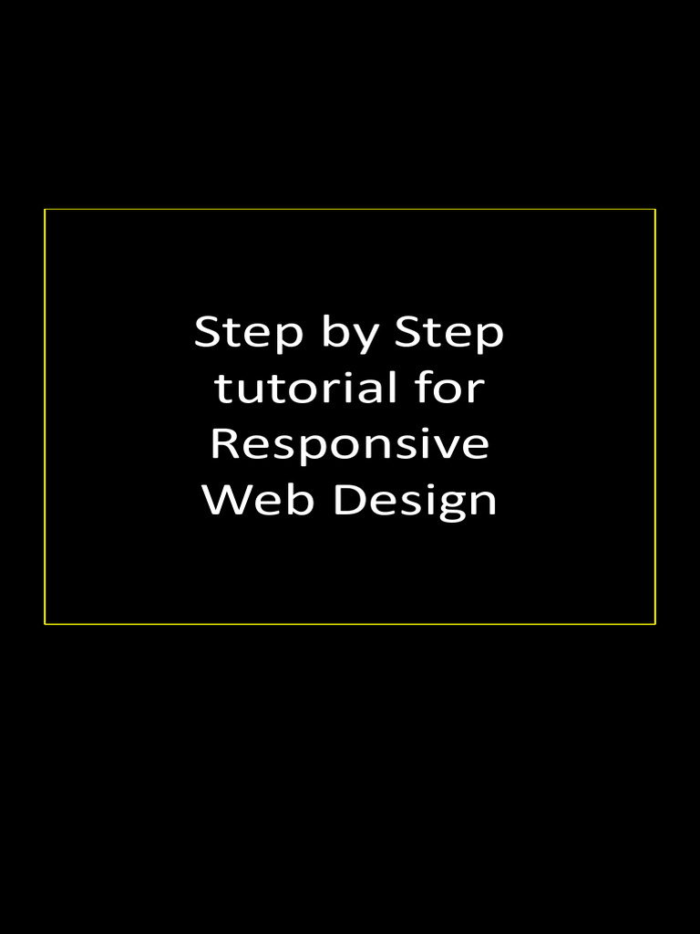Web Design Step-By-step Tutorial Mob-Ver | PDF