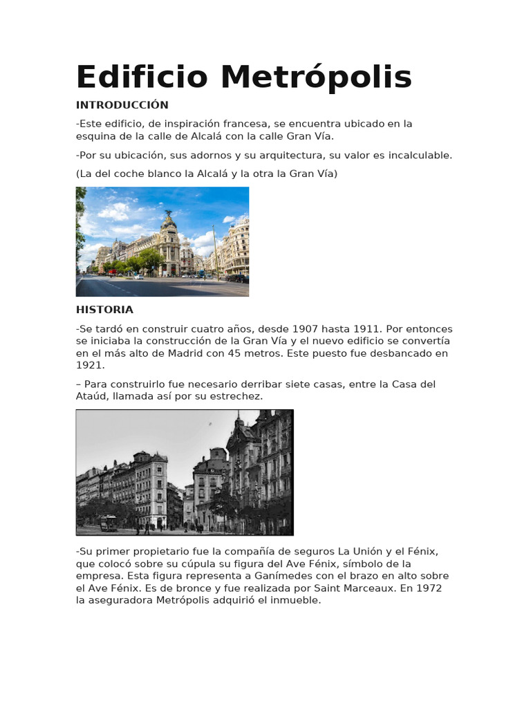 Edificio Metrópolis | PDF