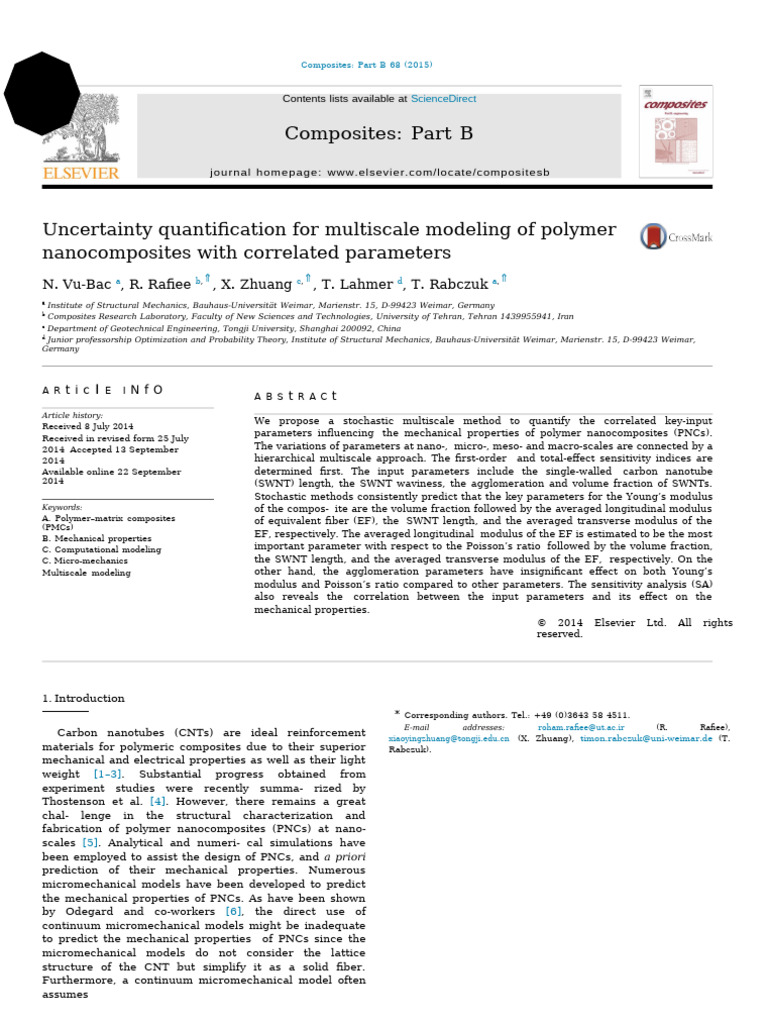 3.uncertainty Quantification For Multiscale Modeling of Polymer ...