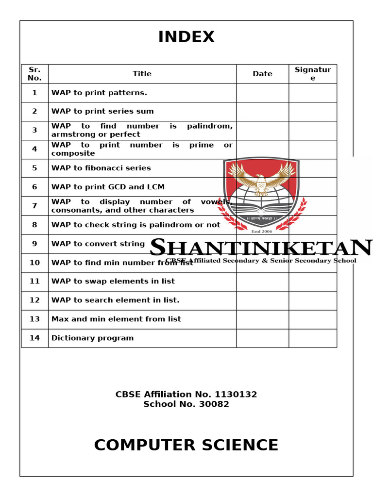 Journal Class 12th Cs | PDF