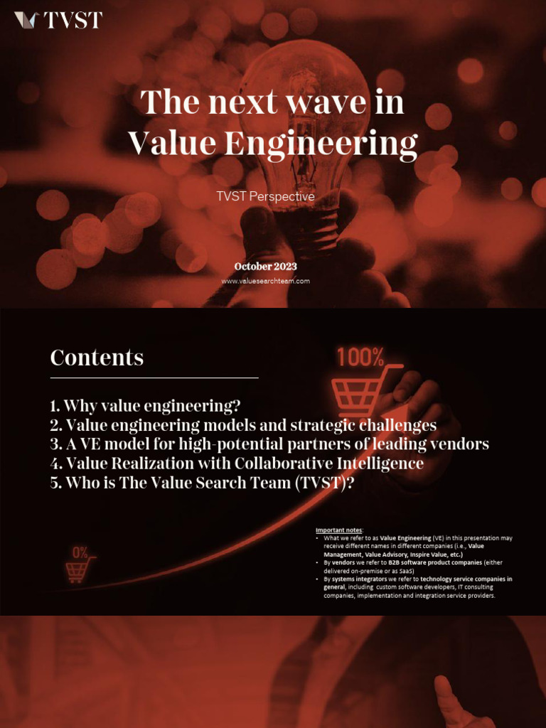Next Wave in VE - TVST Perspective (October 2023) | PDF | Sales | Software