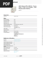 APC BX1100C-IN UPS Specifications | PDF | Electronics | Electric Power