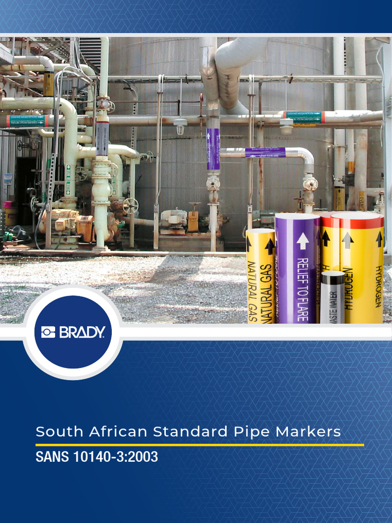 SANS 10140 Pipe Marking Standards | PDF | Pipe (Fluid Conveyance ...