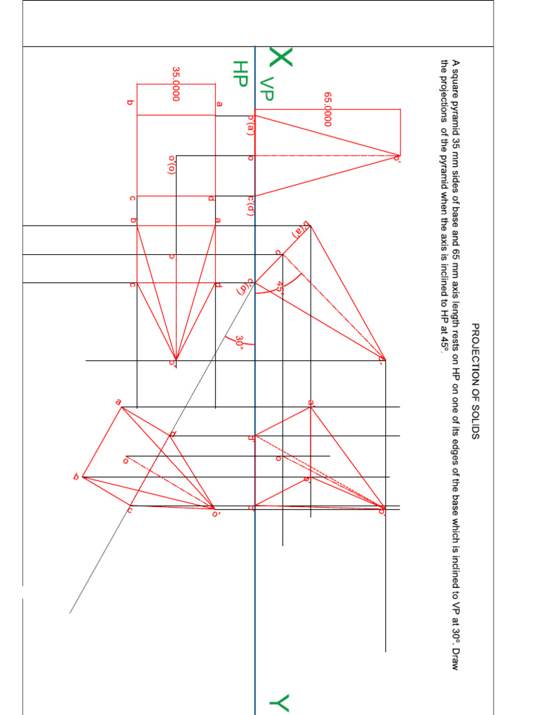 Projection of Solids Correction 3 S | PDF
