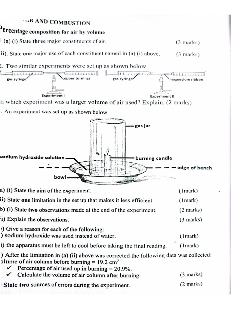 Topical Quiz Air Combustion - 1 | PDF