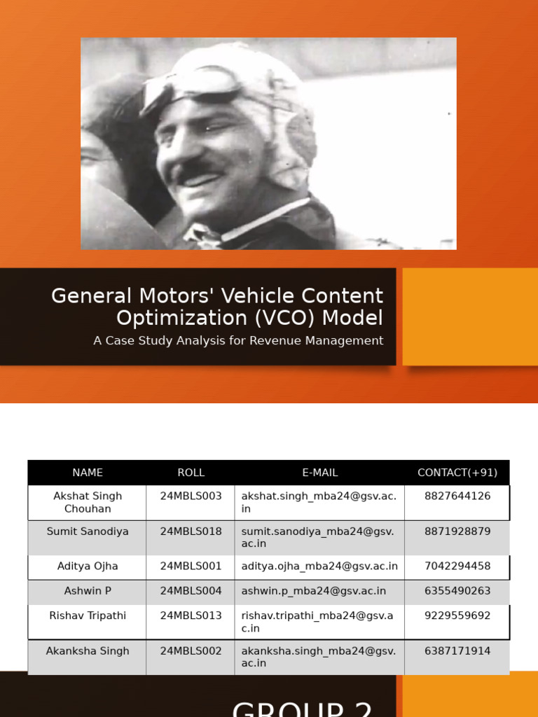 GM's Vehicle Content Optimization Model | PDF | General Motors | Pricing