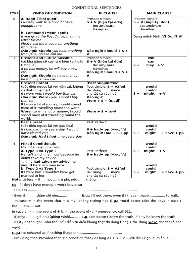 1 - Conditional Sentences | PDF