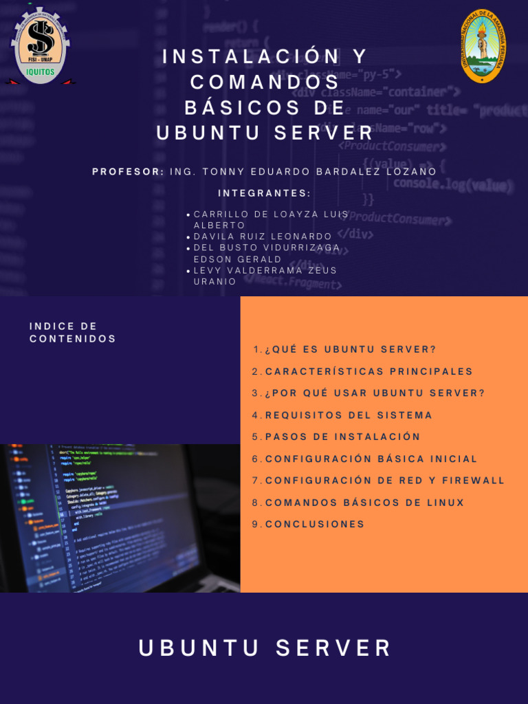 Instalación y Comandos de Ubuntu Server | PDF | Arranque | Ciencias de ...