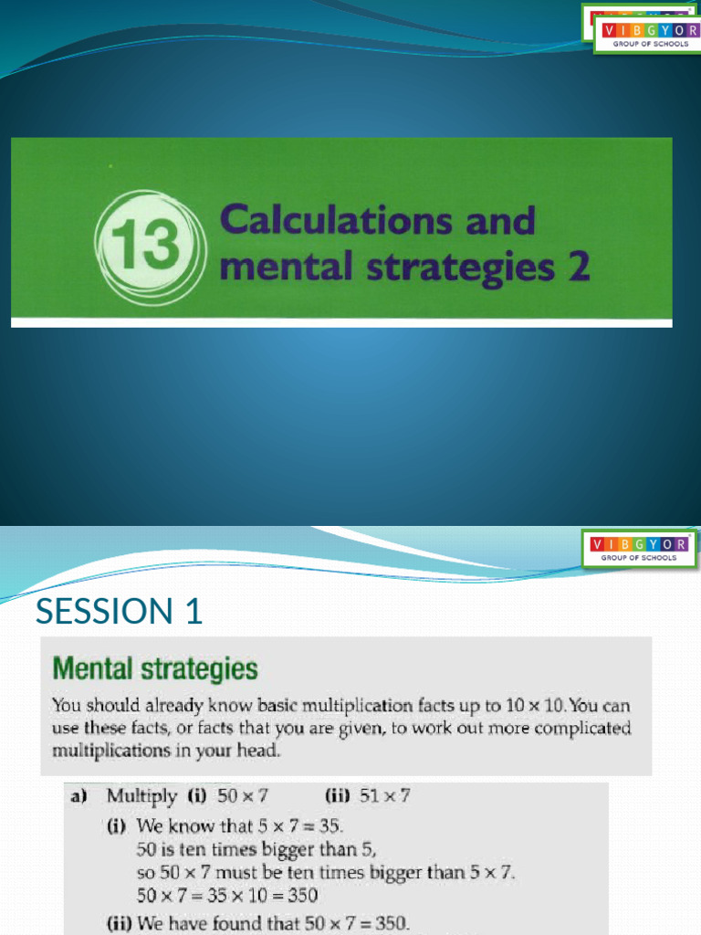Calculations and Mental Strategies 2TL | PDF