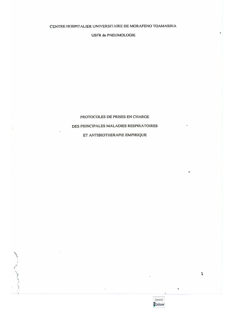Protocole Pneumo | PDF