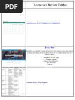 Literature Review Summary Table Example | PDF | Literature Review ...