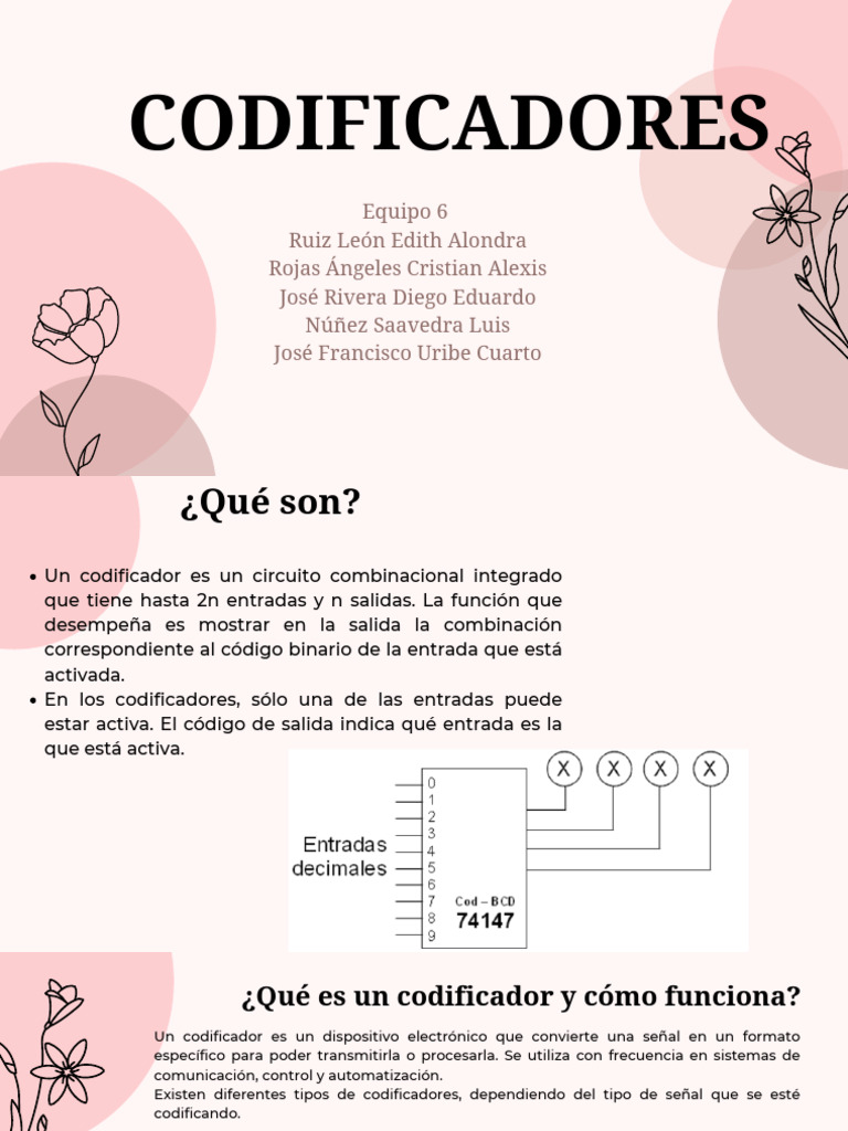 Función y Tipos de Codificadores | PDF | Señal analoga | Electrónica