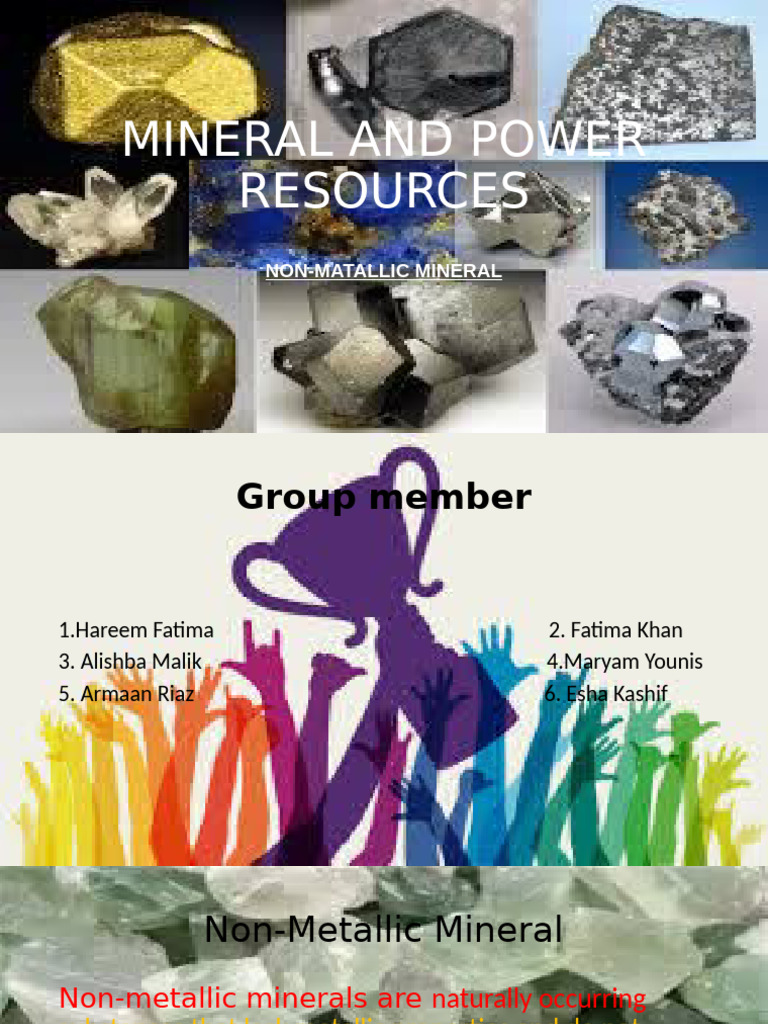 Non-Metallic Minerals Overview | PDF | Gypsum | Potash