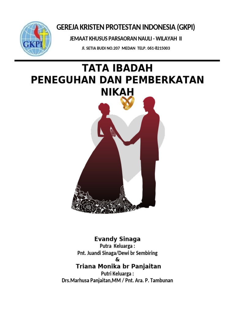 Liturgi Pemberkatan Nikah GKPI | PDF