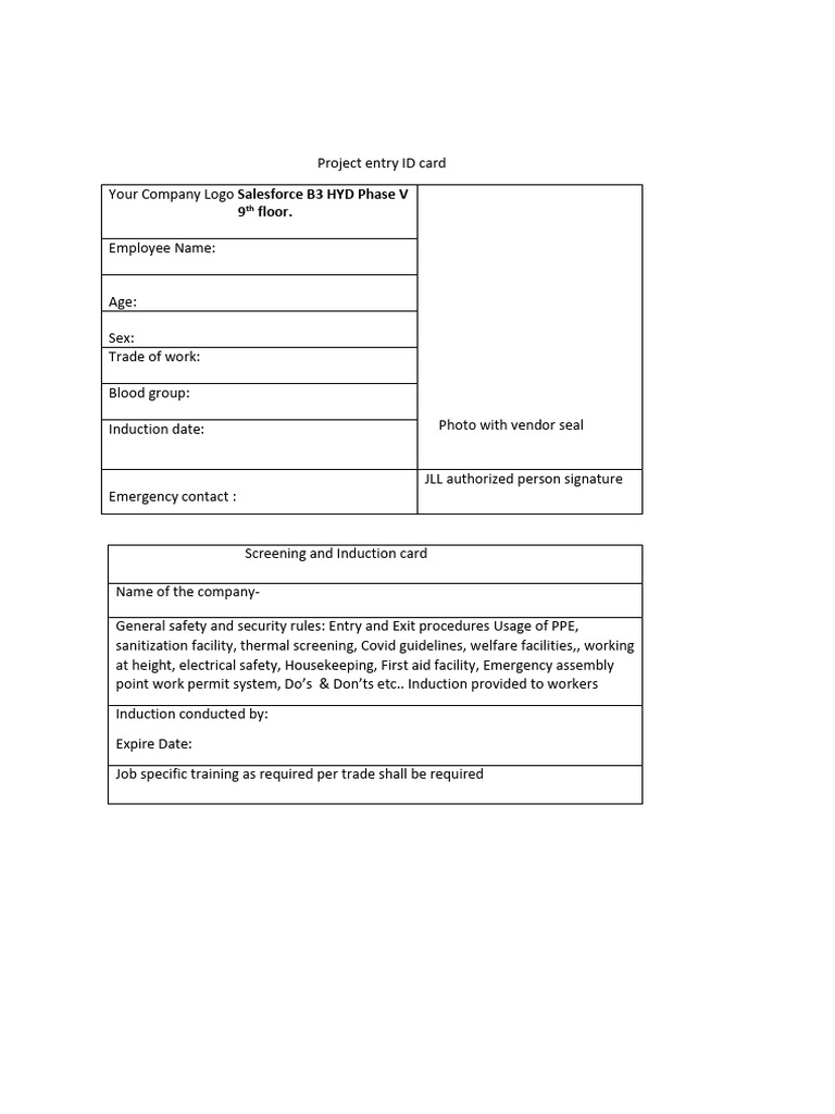 ID Card Format | PDF