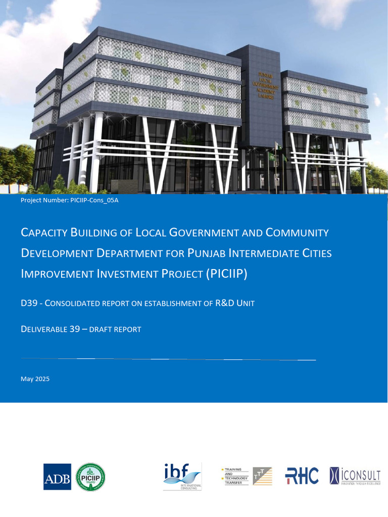 D39 Report: R&D Unit Establishment | PDF | Governance | Capacity Building