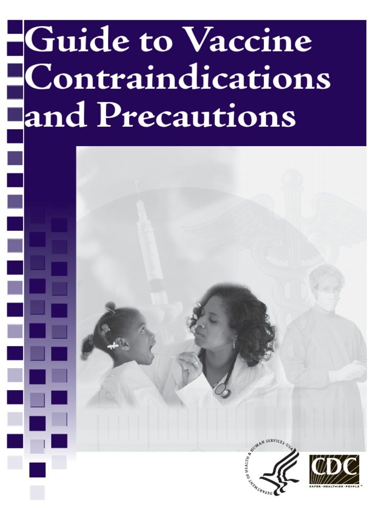 Contraindications Guide 508 | PDF | Vaccines | Clinical Medicine