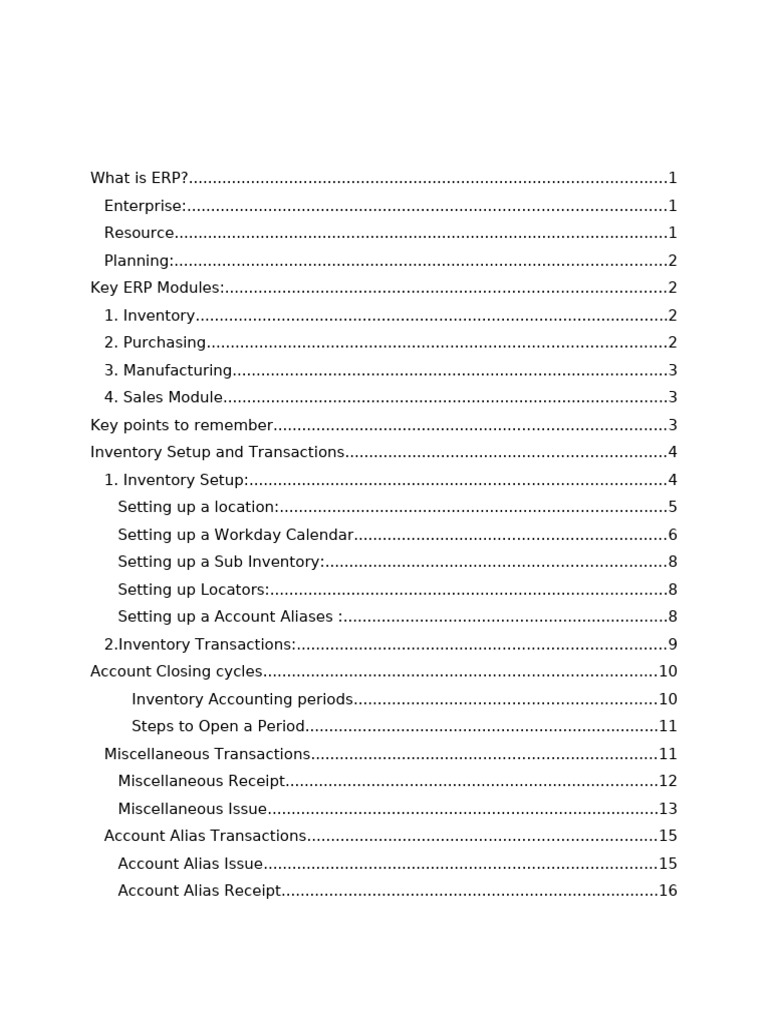 Understanding ERP: Key Modules & Setup | PDF | Inventory | Enterprise ...