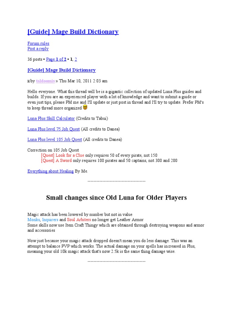 Guide Mage Luna Plus | PDF | Magician (Fantasy) | Leisure