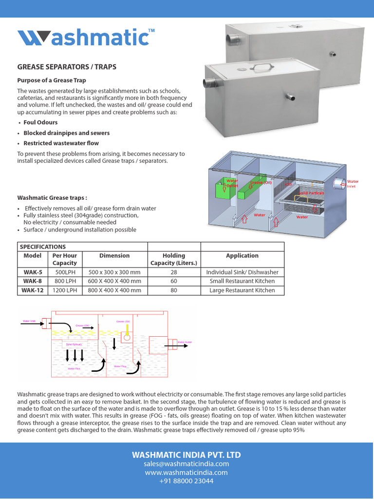 Grease Trap Catalogue | PDF