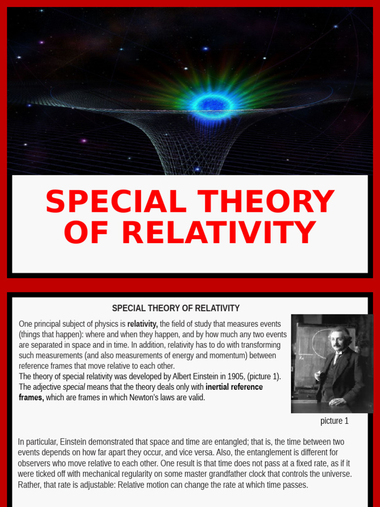 Special Theory of Relativity | PDF | Special Relativity | Spacetime