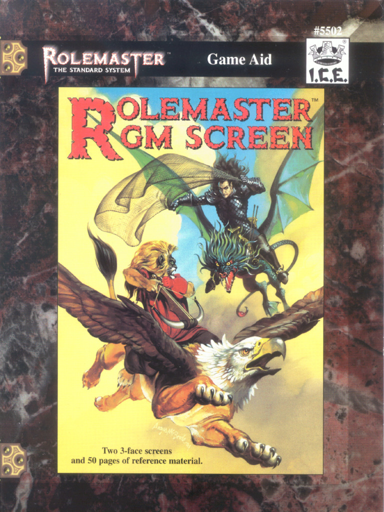 ICE 5502 - RMSS GM Screens and Game Aid | PDF