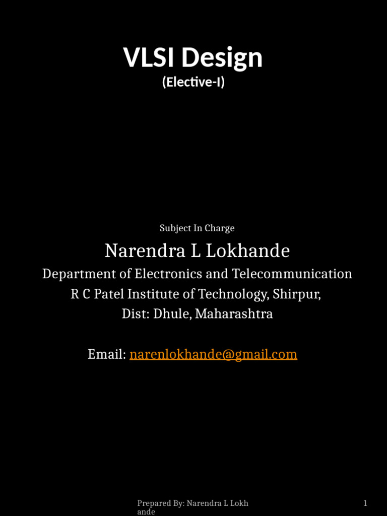 Naren - Introduction To VHDL | PDF | Hardware Description Language | Vhdl