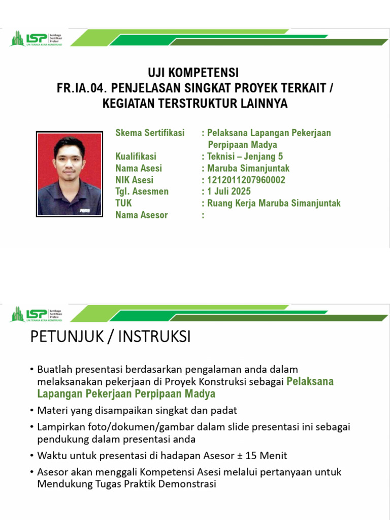 Tugas PPT Pelaksana Perpipaan Madya Maruba Simanjuntak | PDF